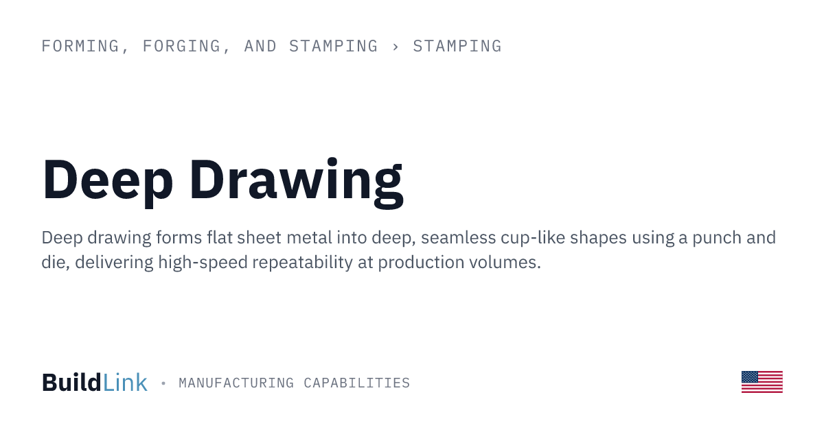 Deep Drawing - Manufacturing Capabilities - BuildLink