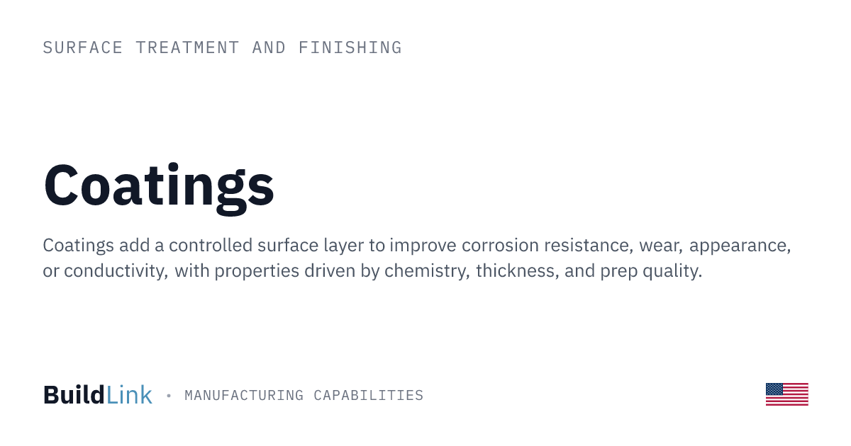 Coatings - Manufacturing Capabilities - BuildLink